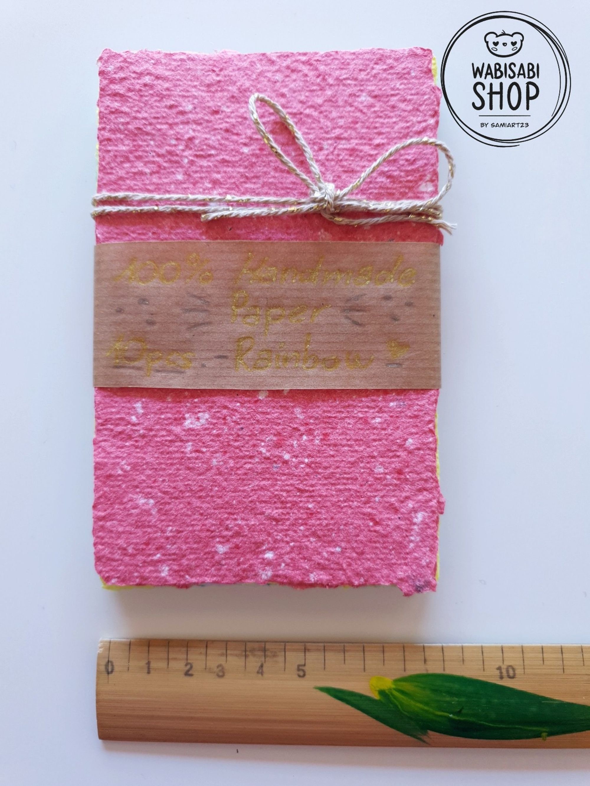 LIMITED EDITION Rainbow Handmade Paper 10 Pcs Pack 100% Recycled ...