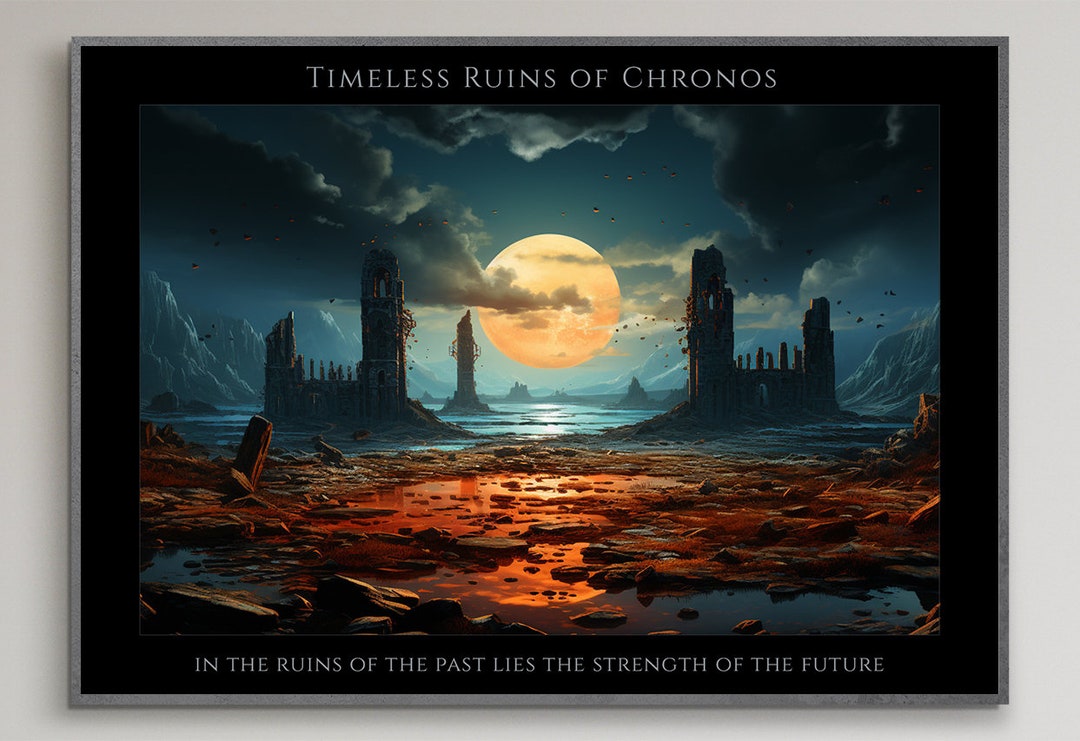 Poster timeless Ruins of Chronos Digital Download Kunstdruck, Digital ...