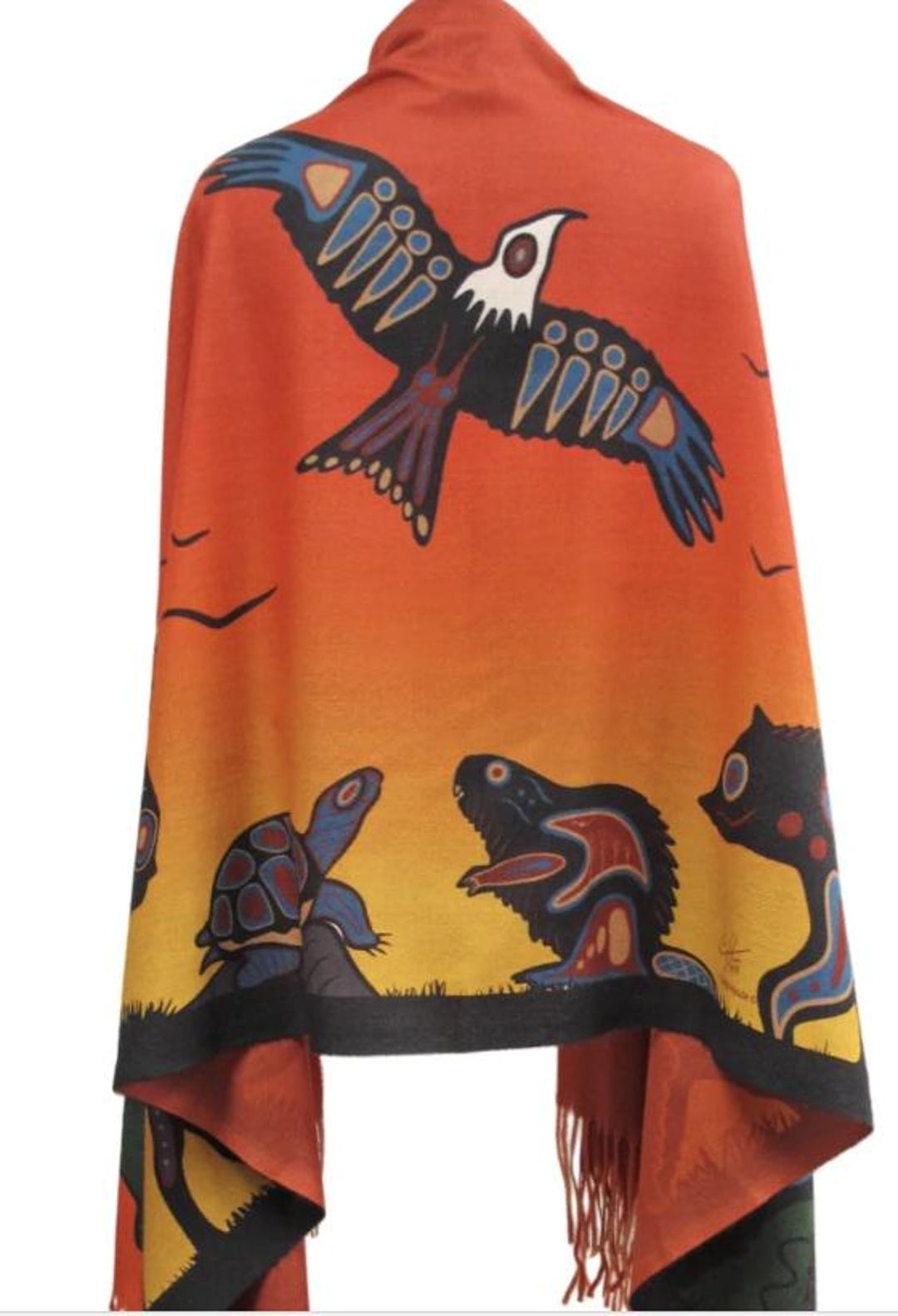Indigenous Owned | Shawl | Grandfather's Seven Teachings | First ...