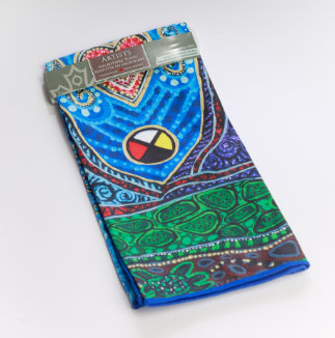 Tea Towel Kitchen Cloth Indigenous Breath of Life Design Canadian ...