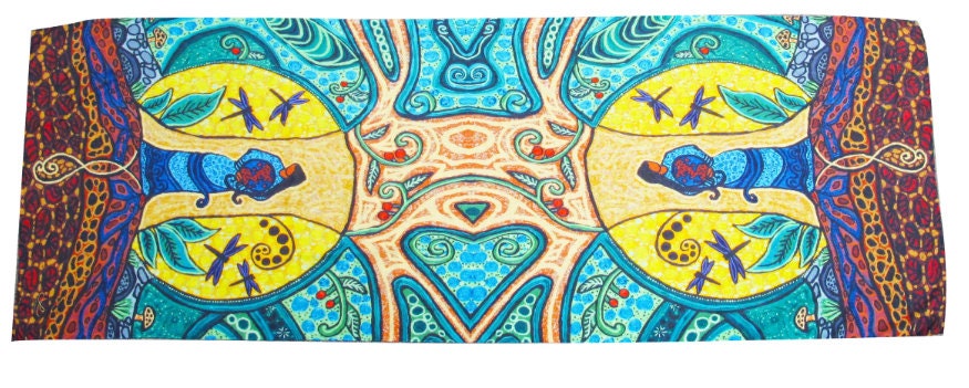 Scarf Indigenous Art Strong Earth Woman First Nations Artist Stylish ...