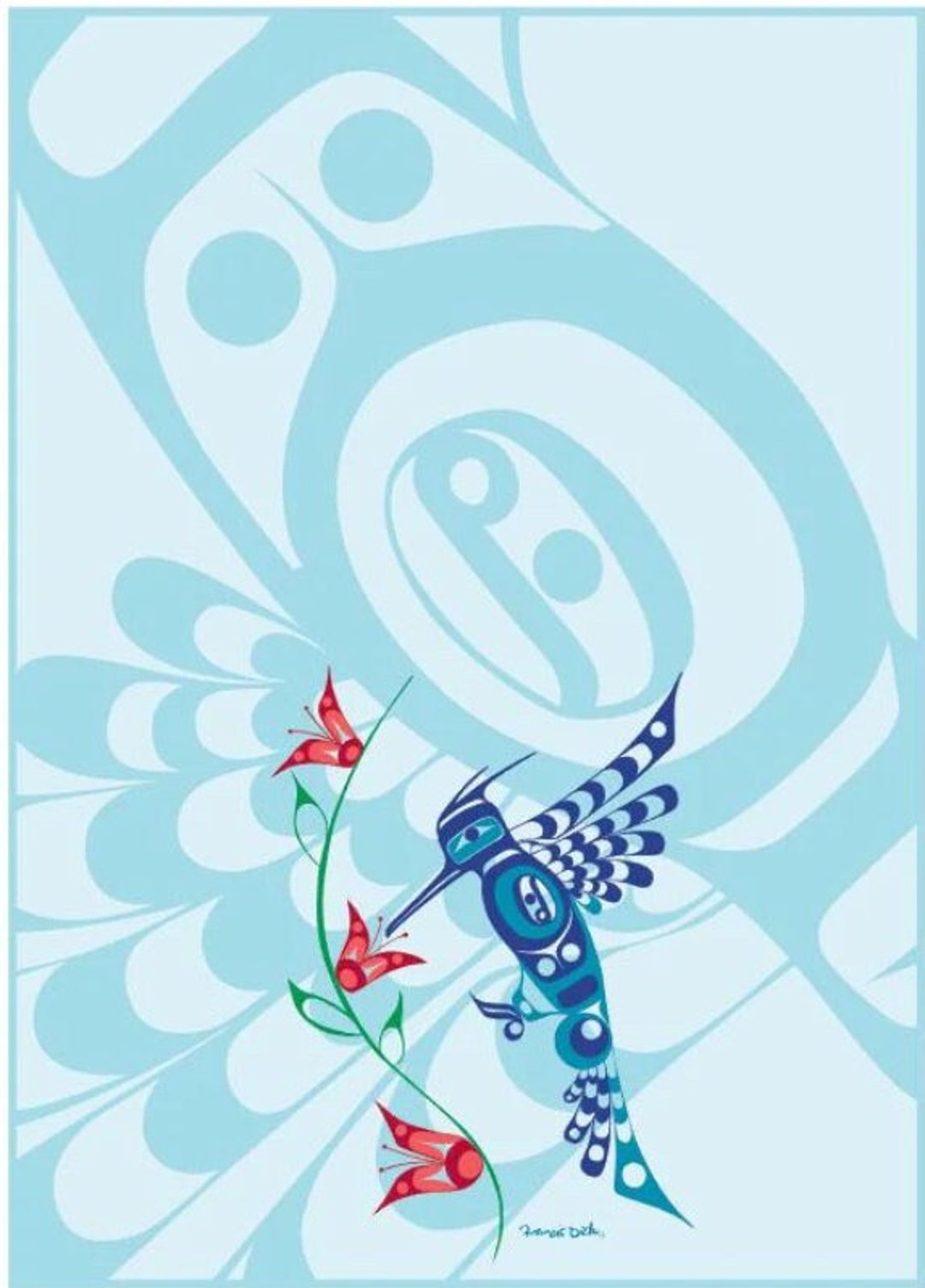 Tea Towel Kitchen Cloth Indigenous Peace Love & Happiness Design ...