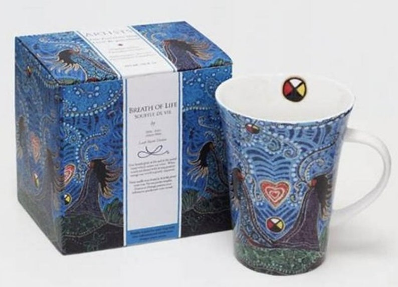 Coffee Mug Tea Cup Indigenous Breath of Life Design First Nations ...