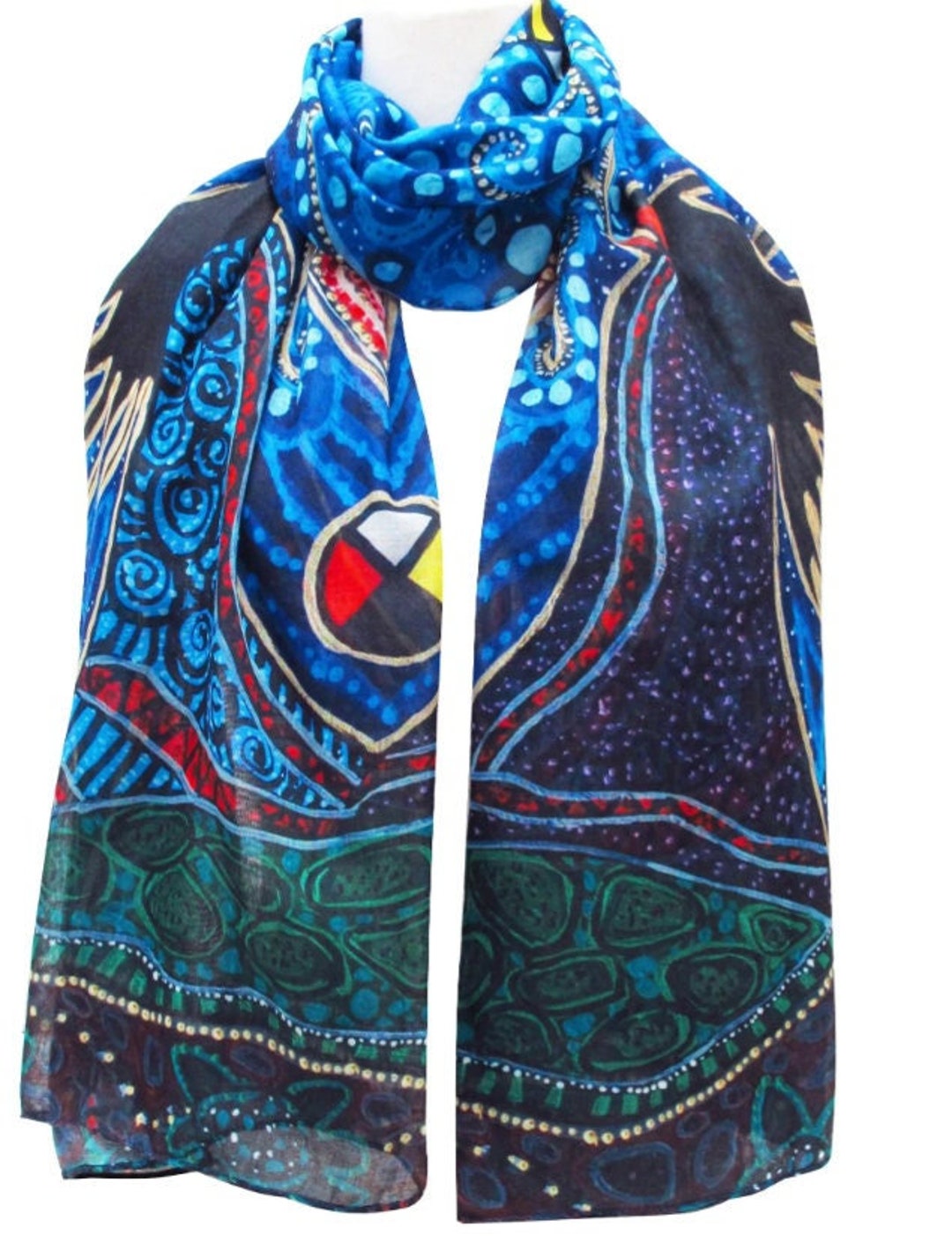 Indigenous Scarf | Breath of Life Design | First Nations Artist ...