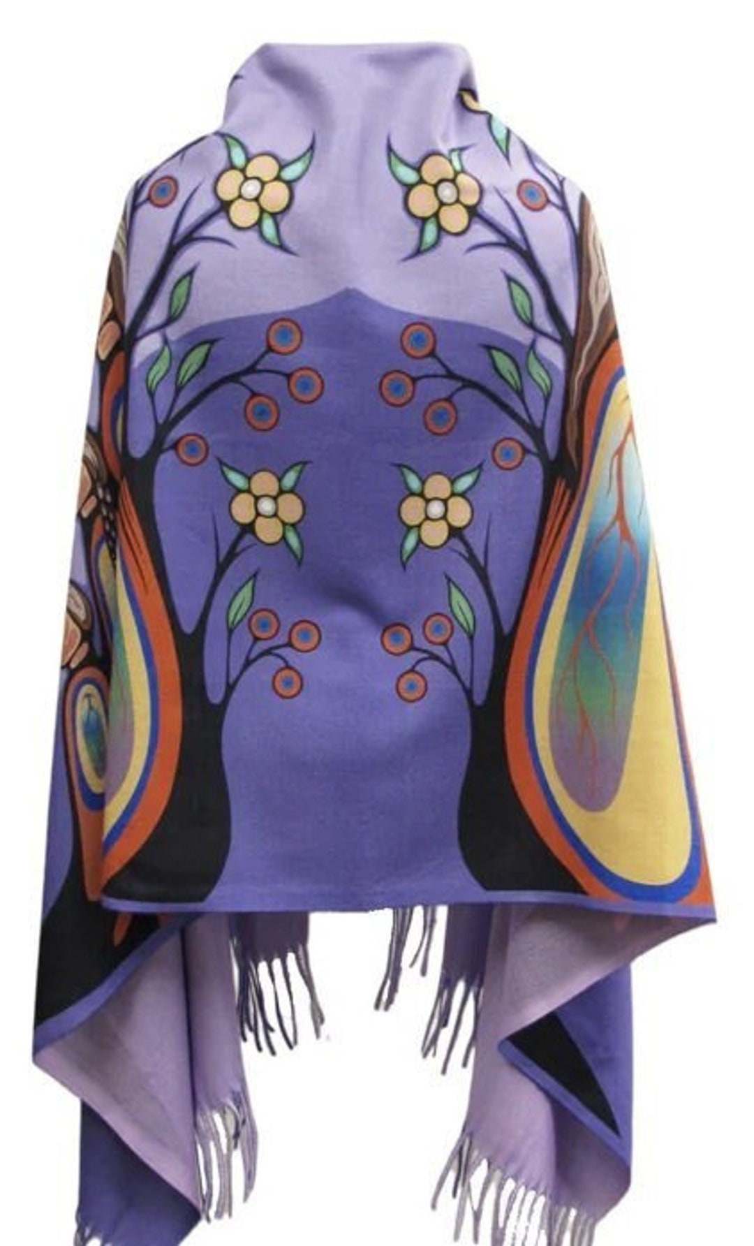 Eco Shawl | Indigenous Gifts From the Creator Design | Canadian Native ...