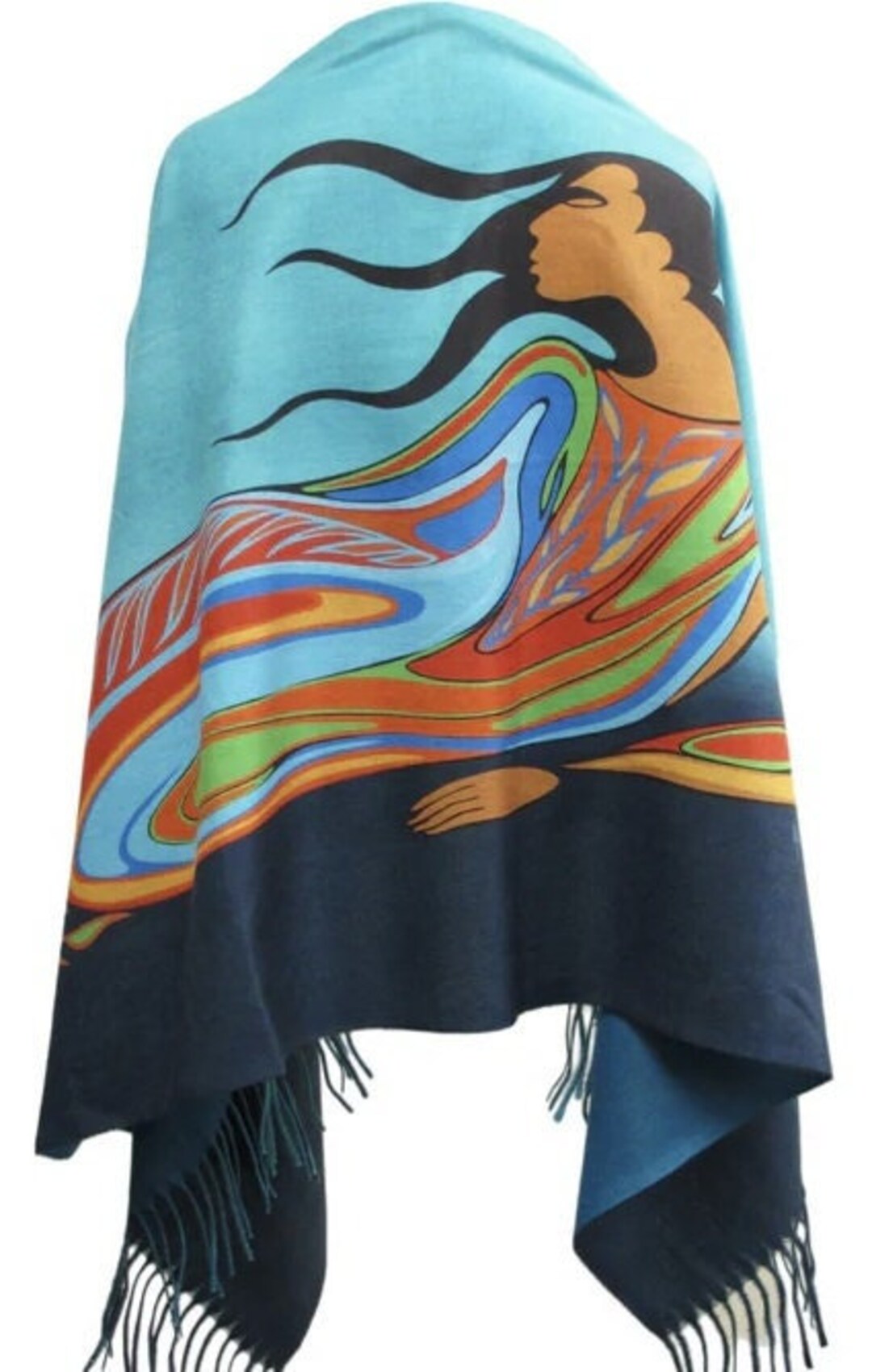 Shawl Indigenous Art Mother Earth Indigenous Owned First Nations Artist ...