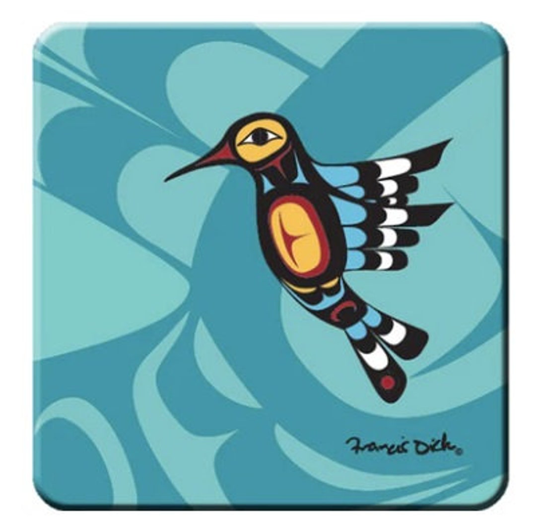 Coasters | Indigenous Hummingbirds Design | Canadian Native Artist ...