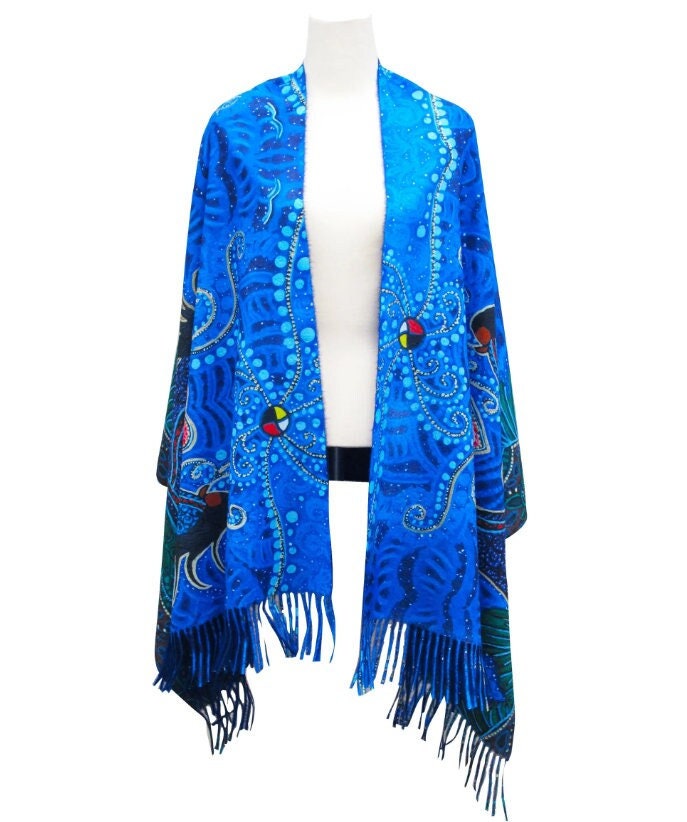 Indigenous Shawl Breath of Life Design Canadian Native - Etsy