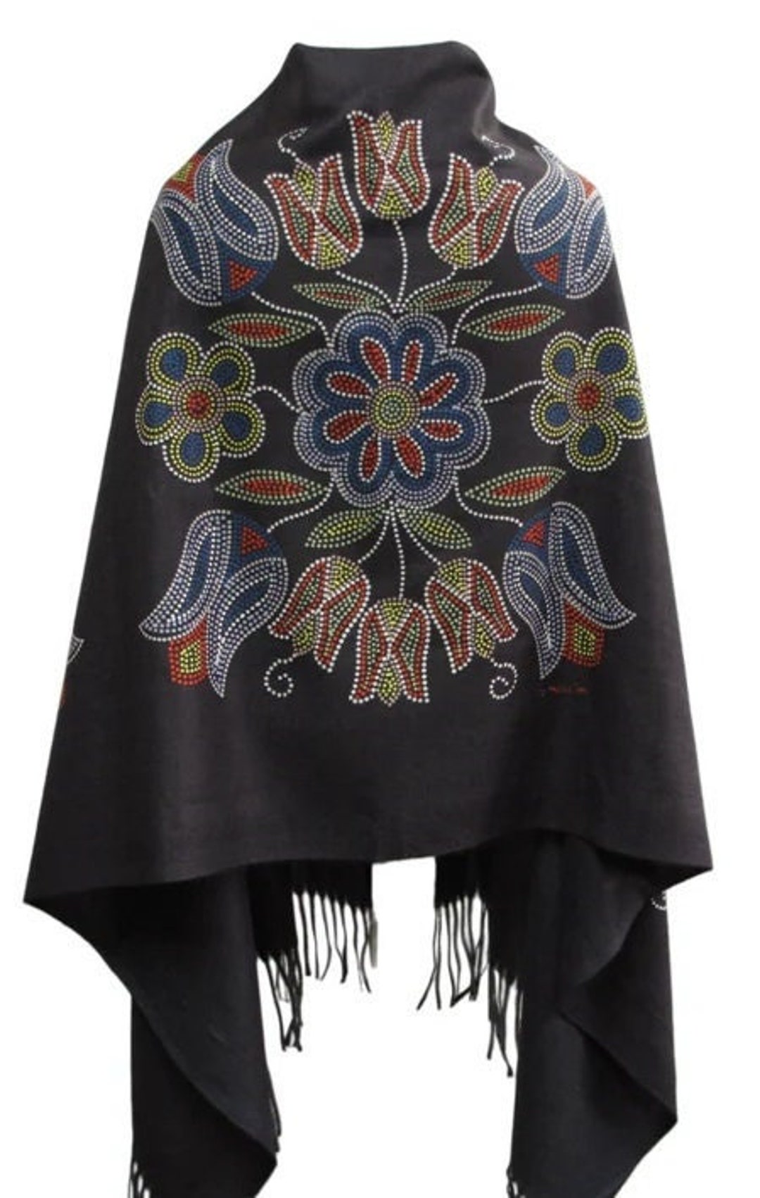 Shawl | Indigenous Silver Threads Art | Indigenous Owned | First ...