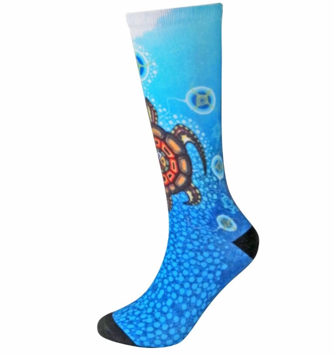 Socks | Indigenous Medicine Turtle Design | Canadian Native Artist ...