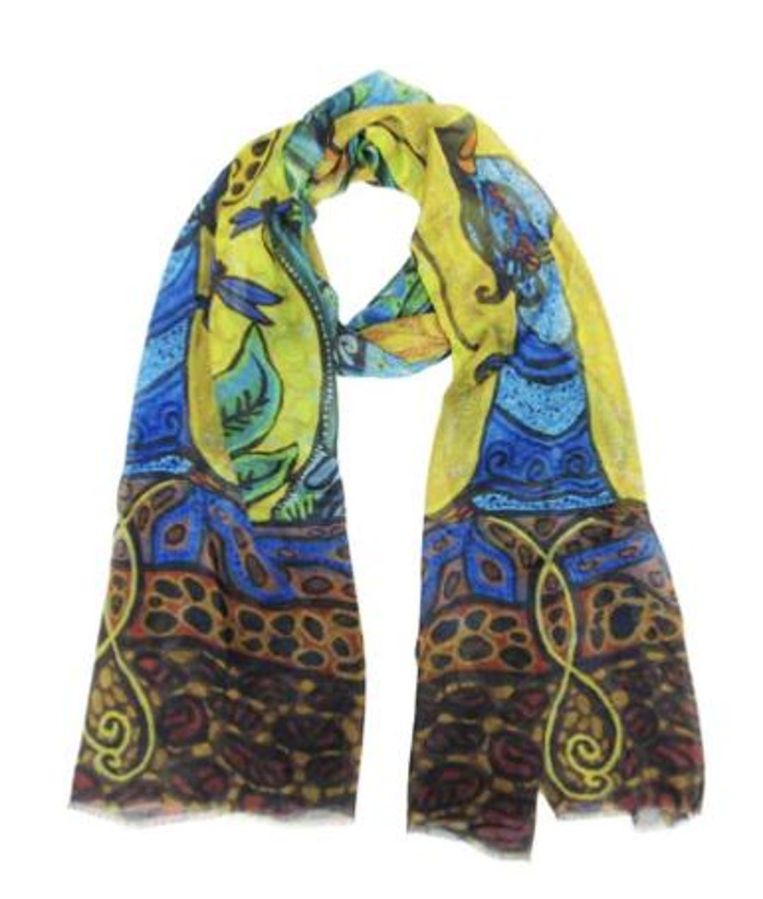 Scarf | Indigenous Art | Strong Earth Woman | First Nations Artist ...