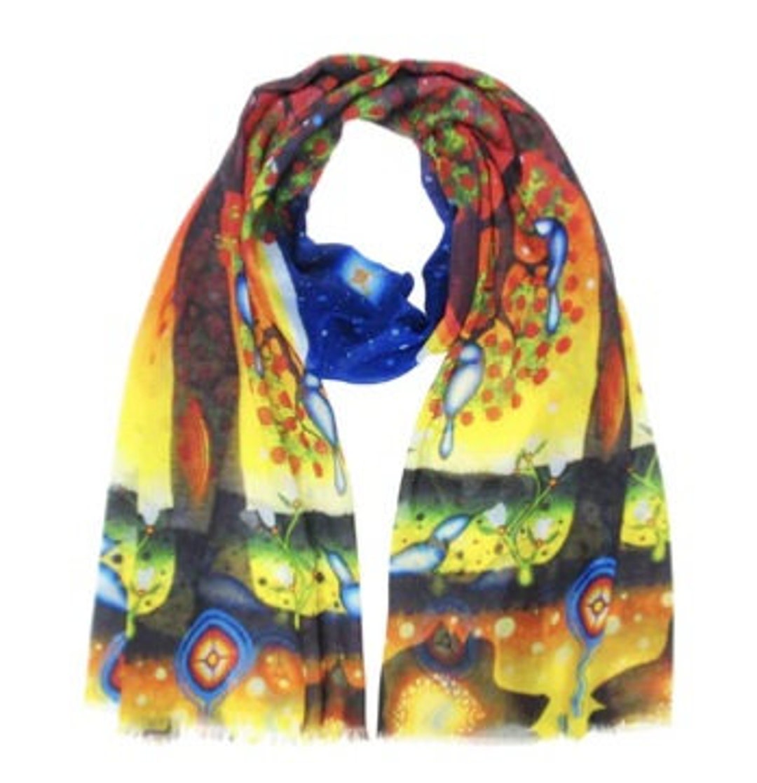 Eco Scarf | Indigenous Art | Tree of Life | First Nations Artist ...
