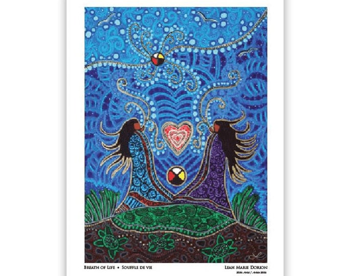 Art Print Card | Greeting Card | Breath of Life Design | Frame as First ...