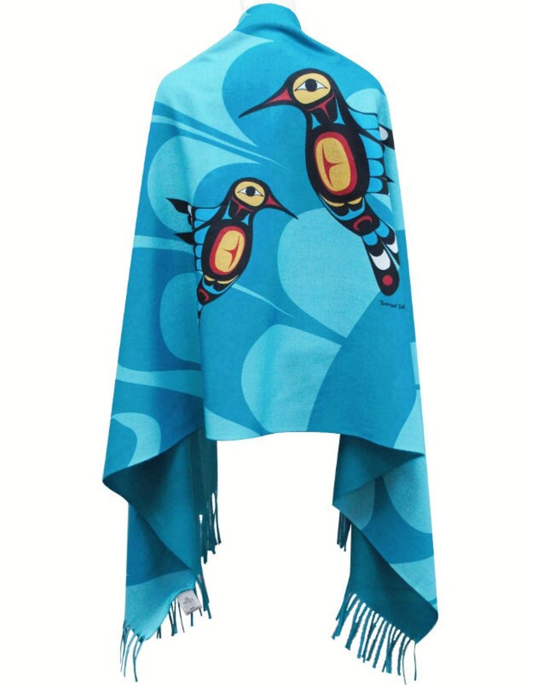 Indigenous Shawl | Hummingbirds Design | Canadian Native Artist | First ...