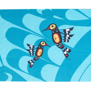 Indigenous Shawl | Hummingbirds Design | Canadian Native Artist | First ...