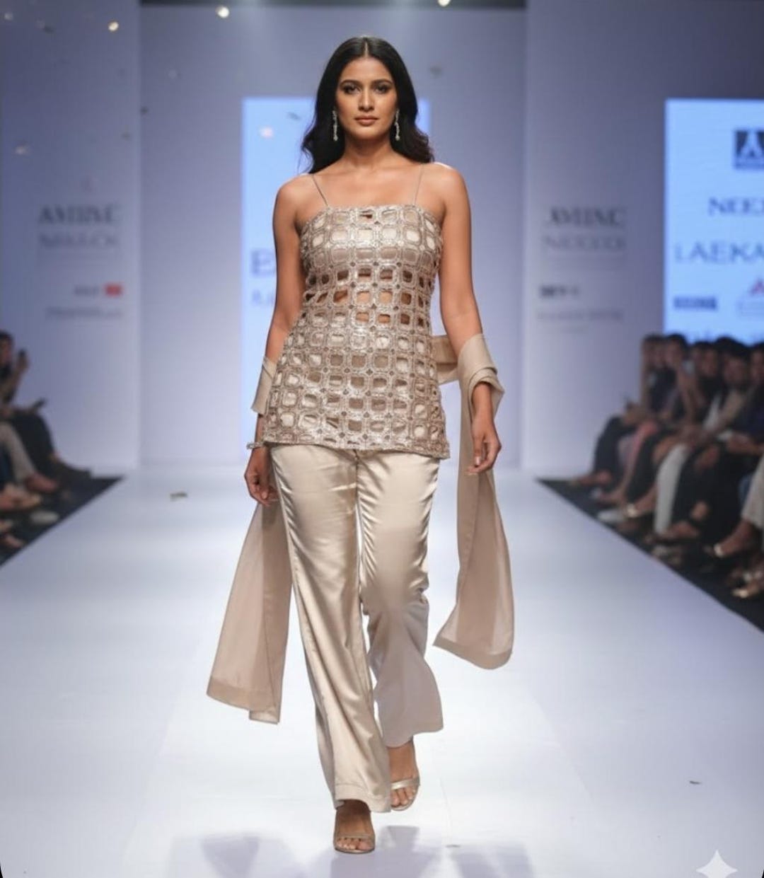 Mannat Beige Golden Sharara Suit Kurta Sharara Set Pakistani Women ...