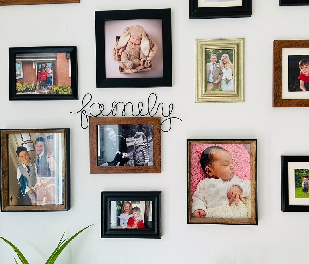 Wire Family Sign Wire Wall Sign Black Wire Words Home - Etsy