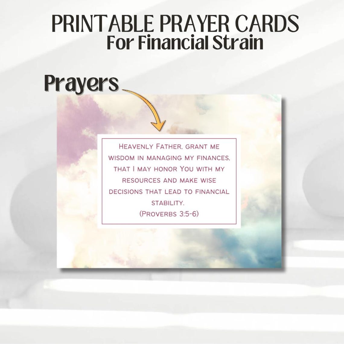 Prayer Cards Printable | Christian Prayer | Digital Downloads ...