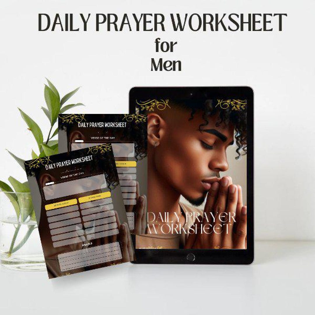 Daily Prayer Worksheet | Christian Printable | Bible Study Journal Page ...