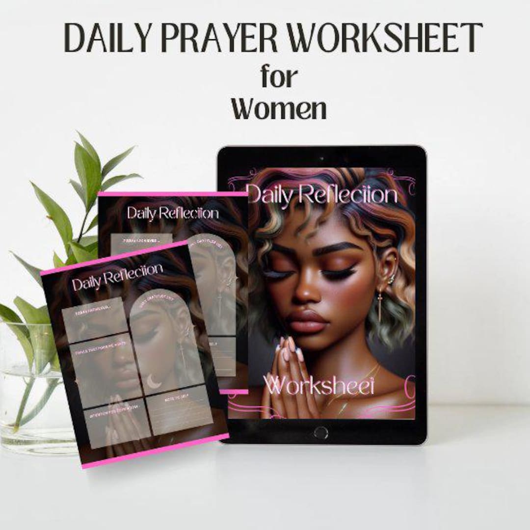 Daily Reflection Worksheet | Printable Self-reflection Journal | Mental ...