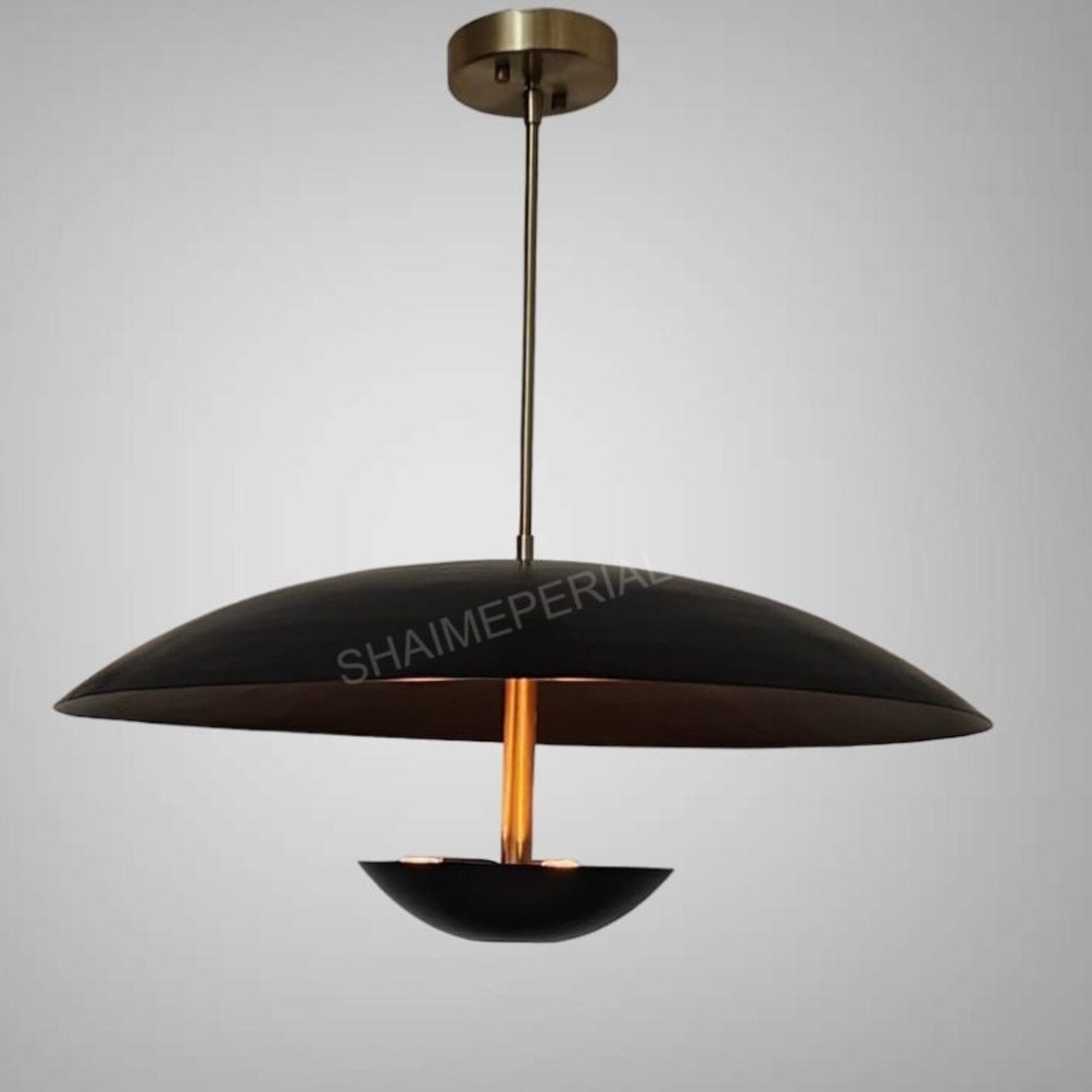 Modern Brass Chandelier 6 Light Elegance Celling Flush Mount Pendant ...