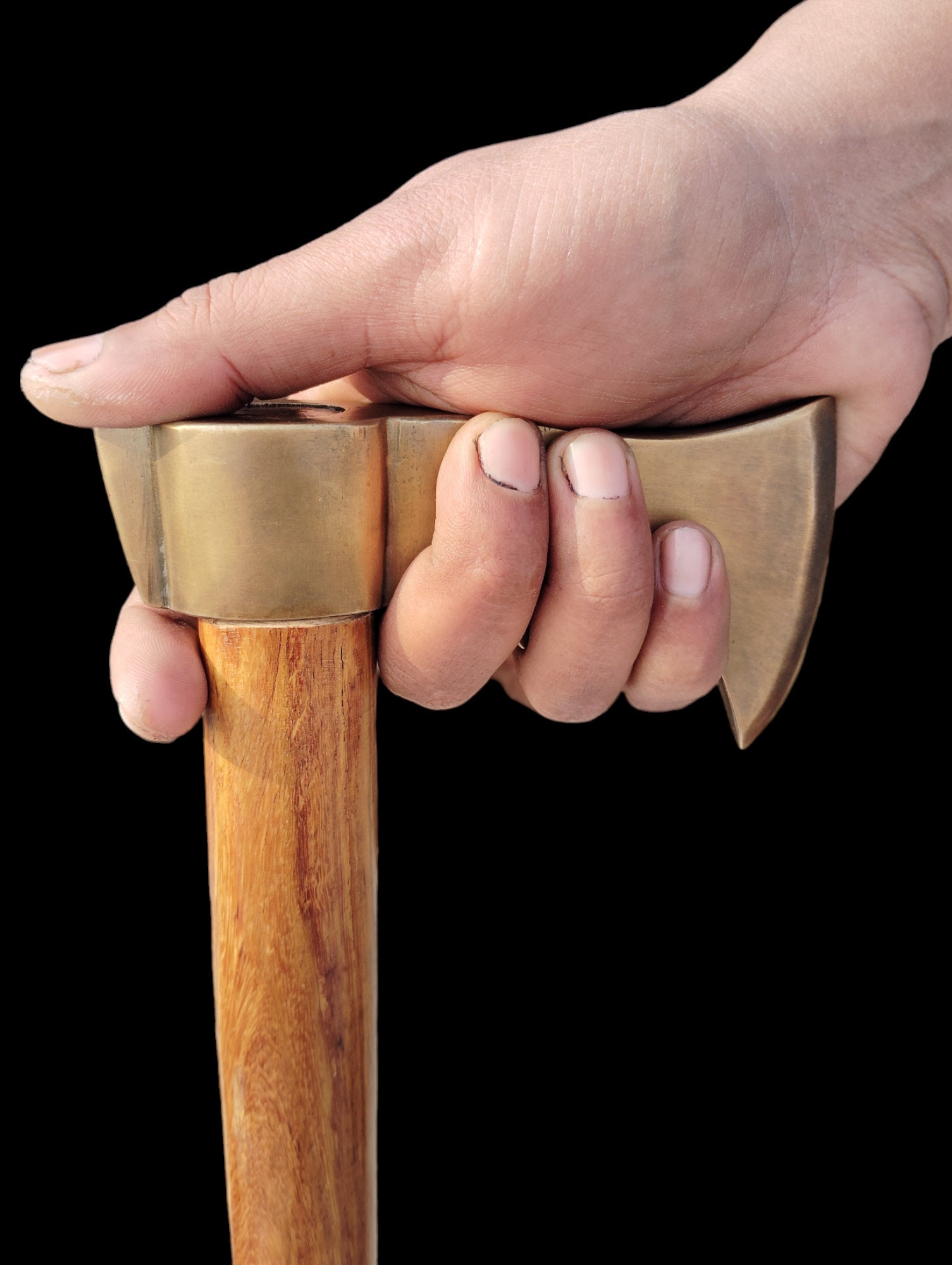 Walking Stick Cane, Forged Cane ,walking Stick Cane, Hand Carved Wood ...