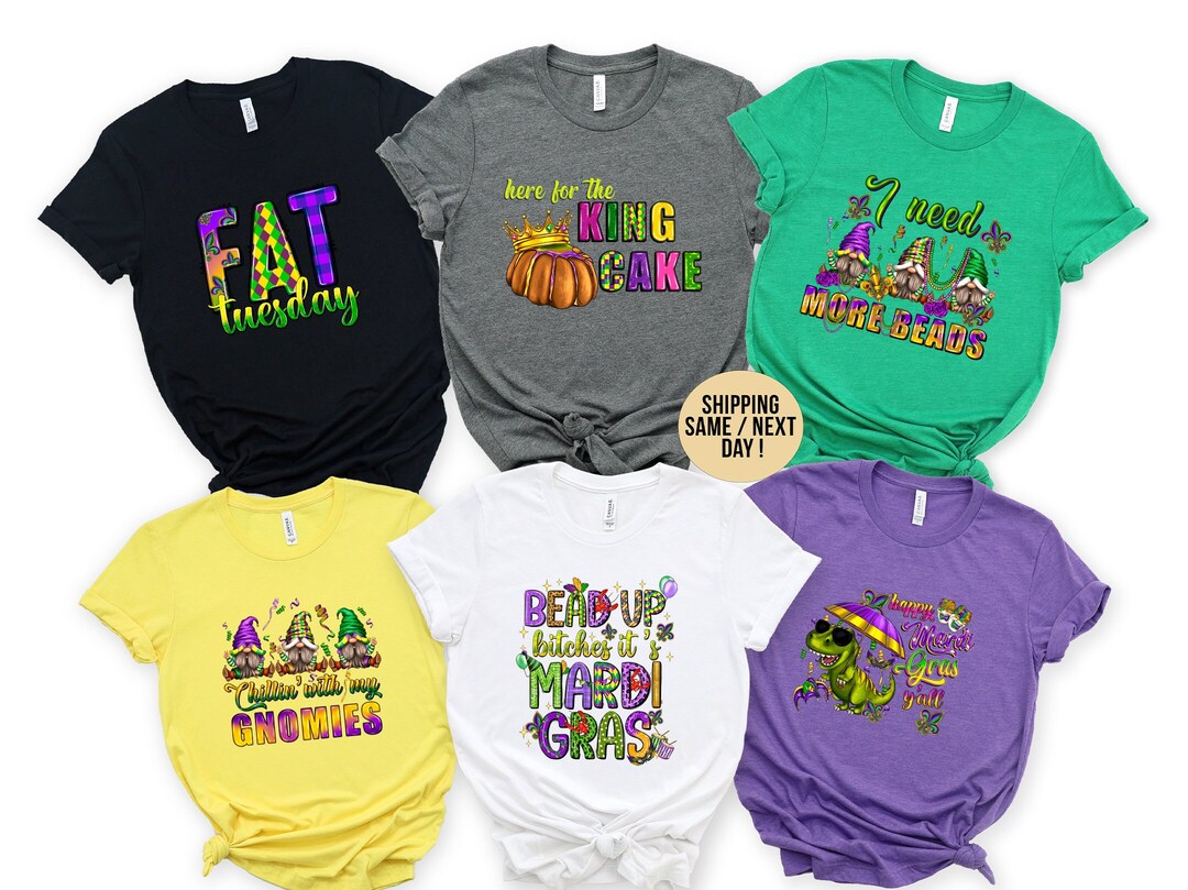 12 Design Options for Mardi Gras,fat Tuesday Shirt,mardi Gras Crew,nola ...