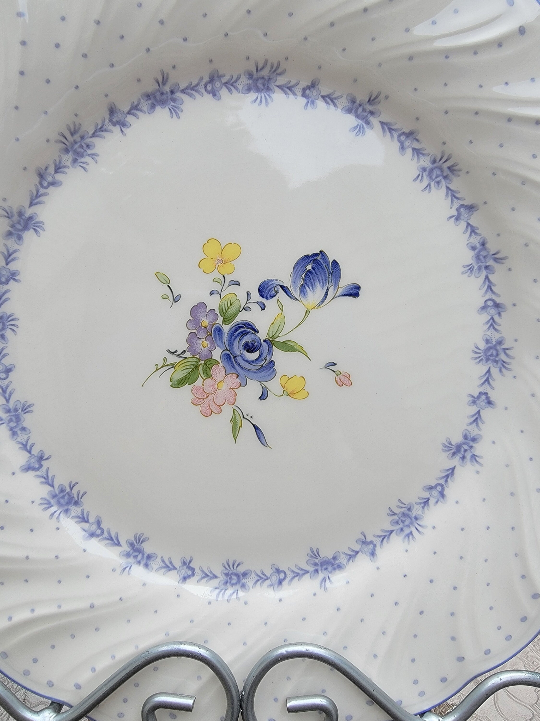 Nikko blue Peony Vintage Fine China variety 14 Oval Serving Tray And/or ...
