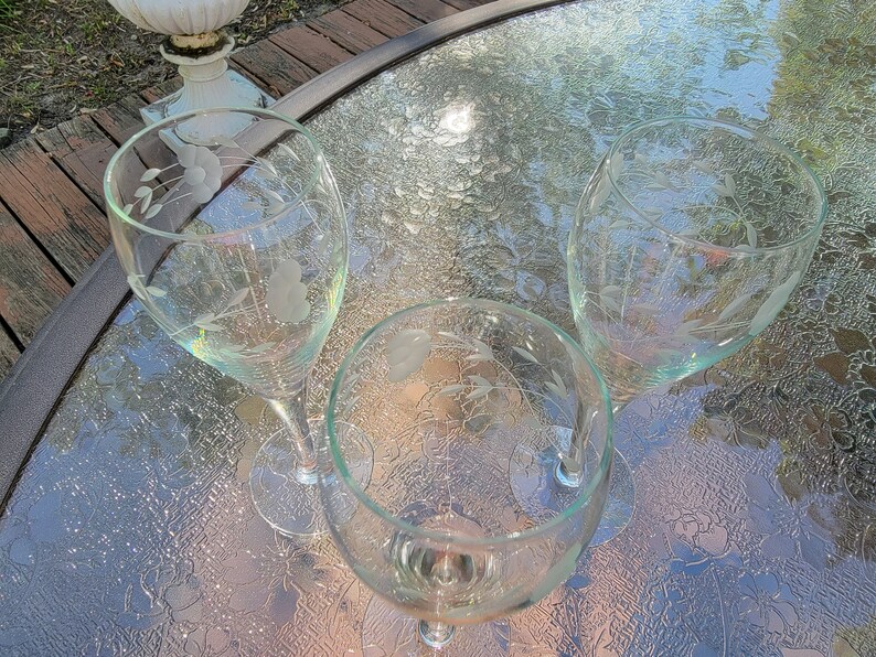 Tulip Champagne Glasses Princess House "heritage" Vintage Hand Blown ...