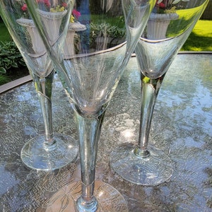 Tulip Champagne Glasses Princess House "heritage" Vintage Hand Blown ...