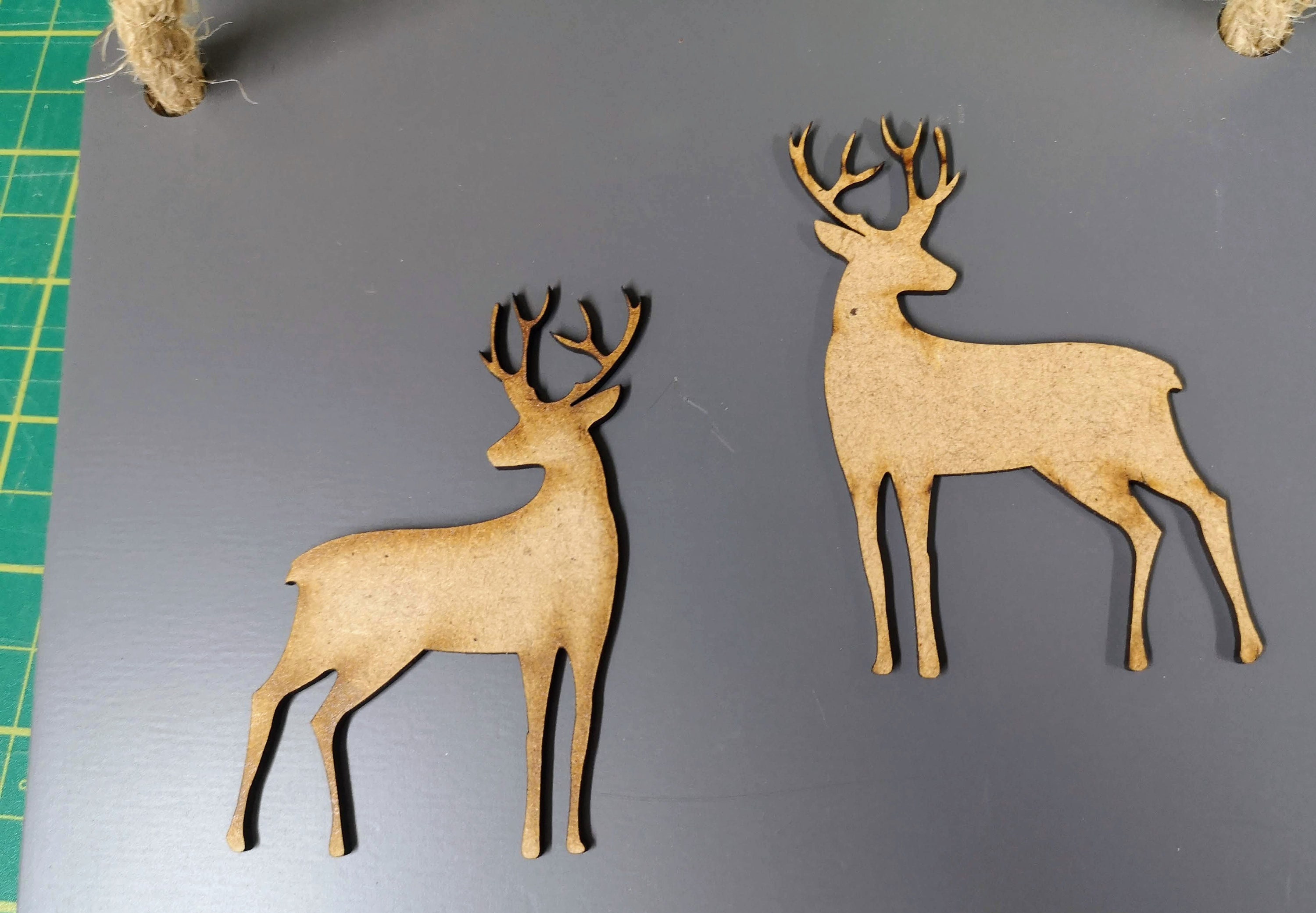 MDF, Crafting, Wooden Stag Reindeer. Blanks. DIY Name Signs, Plaques ...
