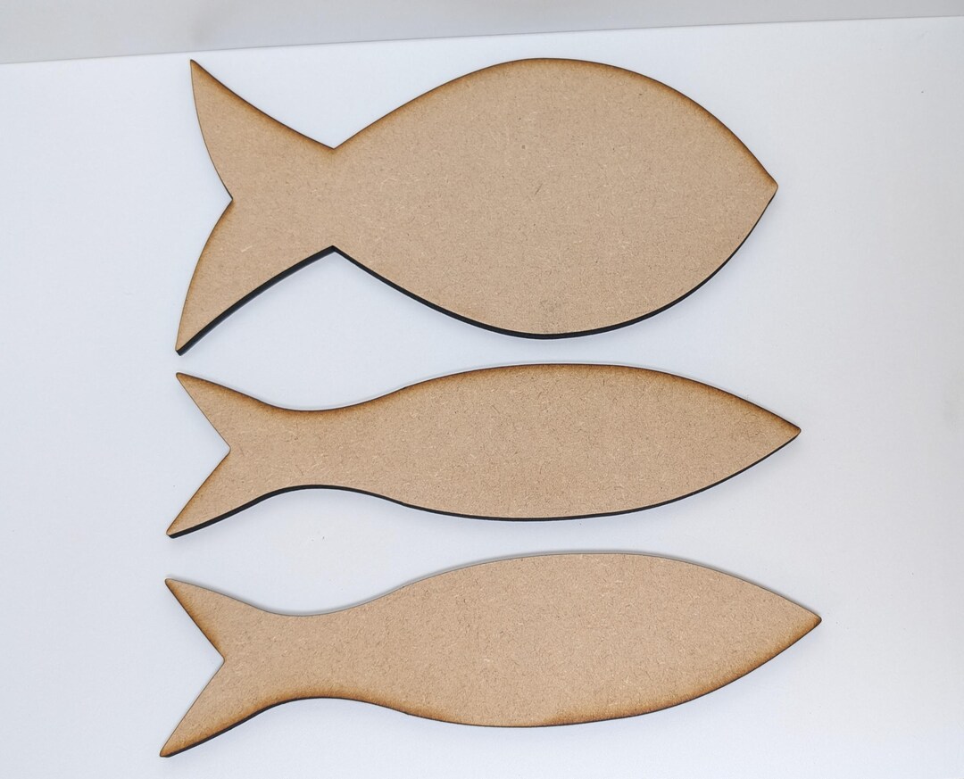MDF, Crafting, Wooden Fish, Salmon, Shark, Blanks. DIY Name Signs ...