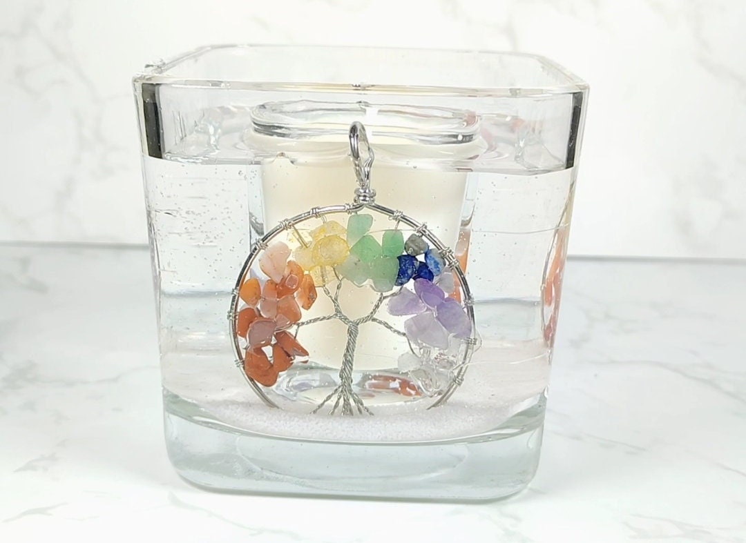 Gel Wax Candle | Tree of Life Candle | Meditation Candle | Yoga Candle ...
