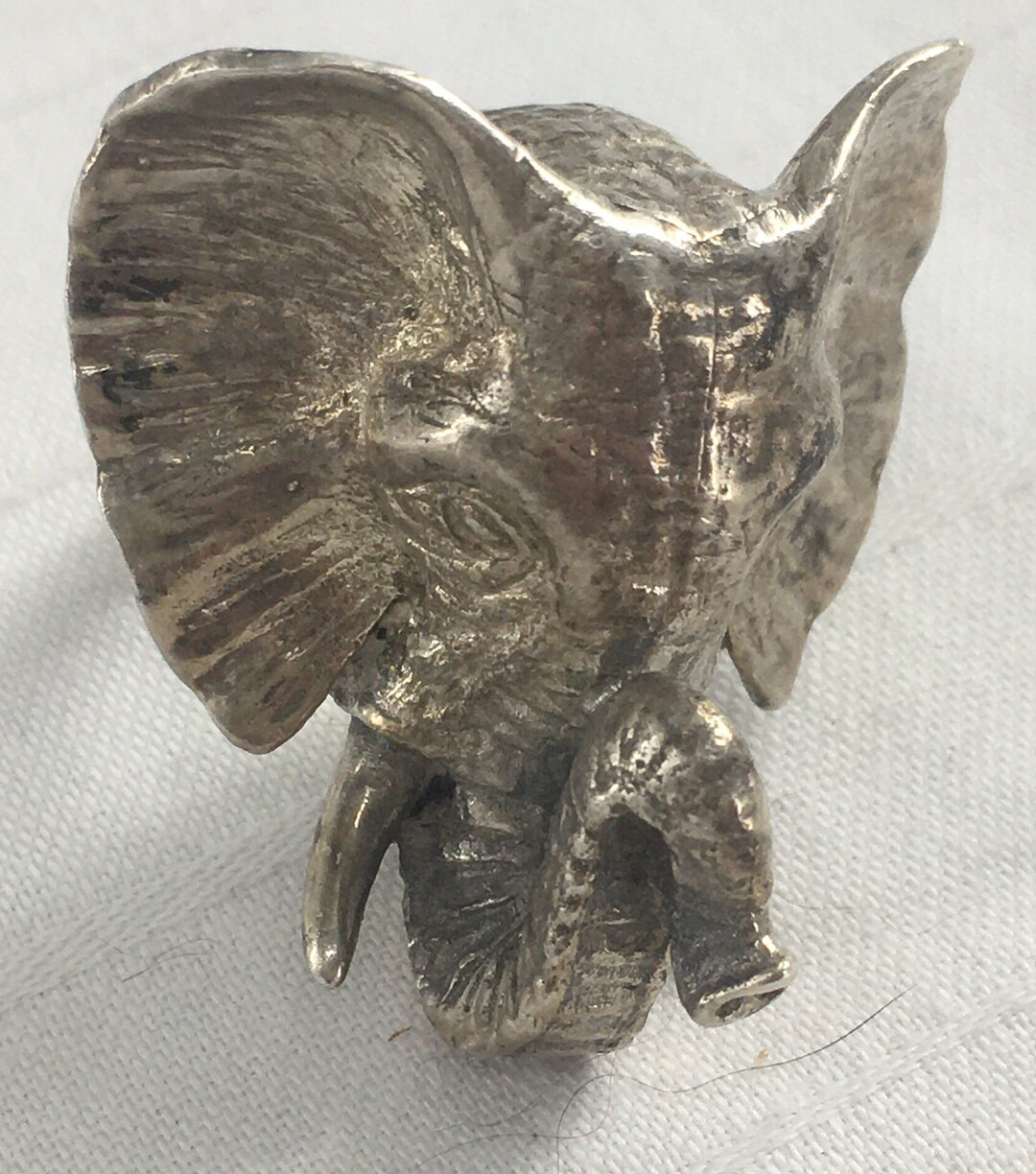 Retired James Avery Massive Sterling Silver Elephant Head Ring - Etsy