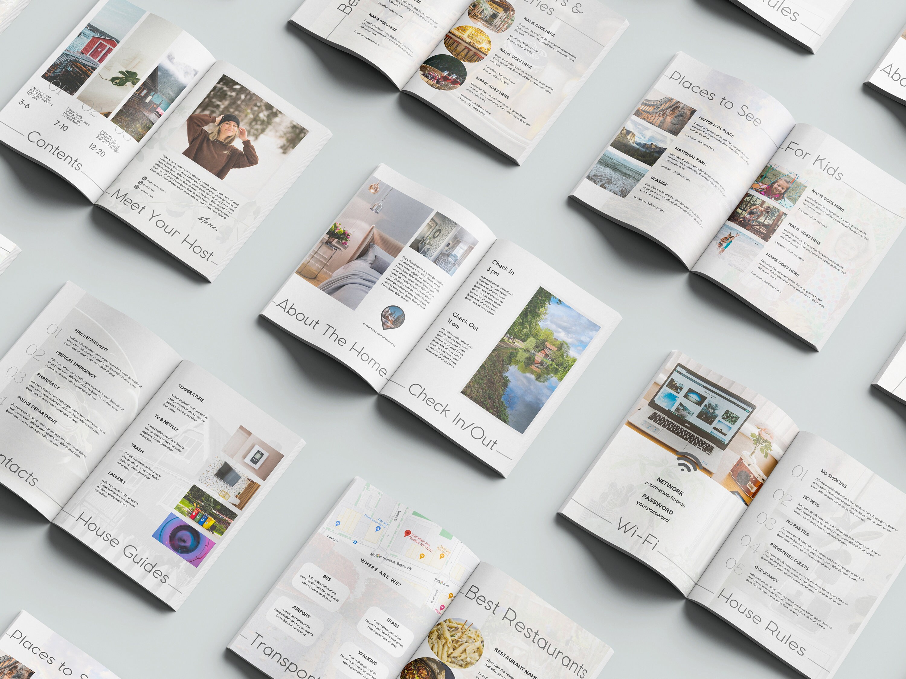 Airbnb Welcome Book Template, Airbnb Guest Book, Vacation Rental ...