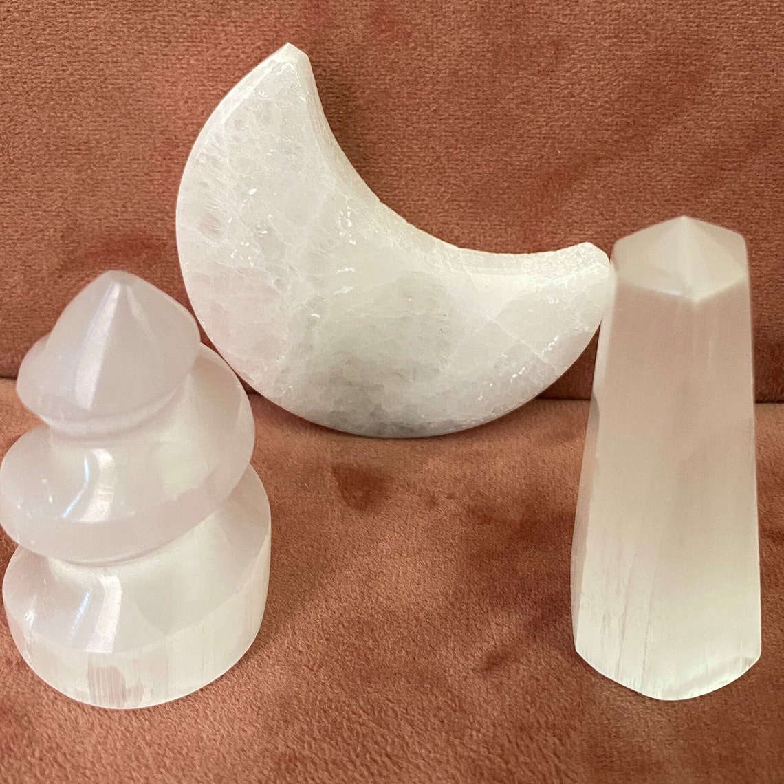 Hand Carved Selenite - Etsy