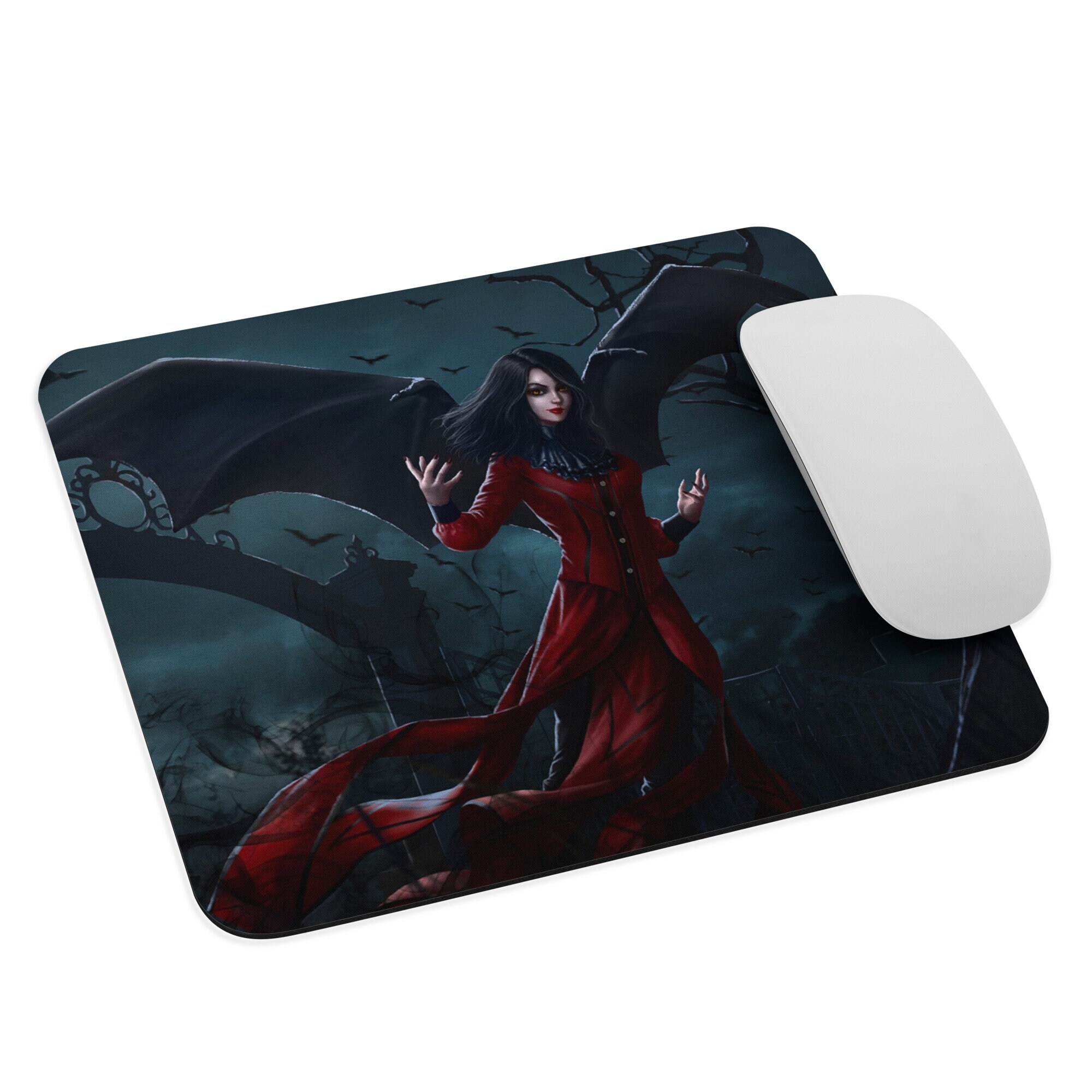 Spooky Mouse Pad - Vampire Woman - Etsy