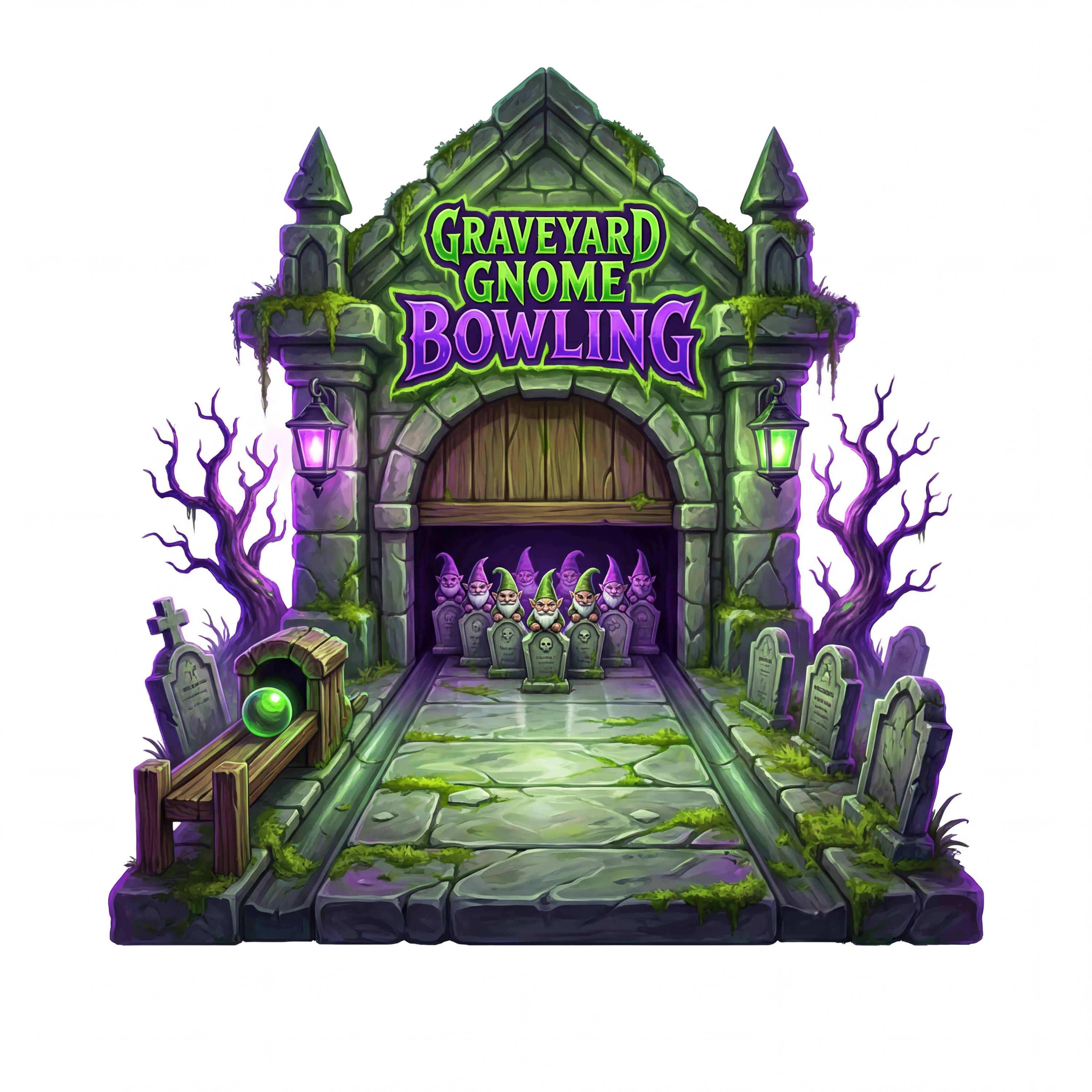 Haunted Carnival Games Clipart PNG Set | Spooky Circus Booths & Stalls ...