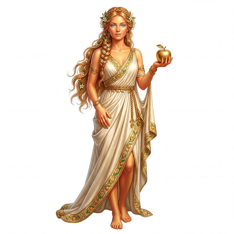 Greek Mythology Nymphs Clipart | 14 Fantasy Nature Spirits PNG Bundle ...
