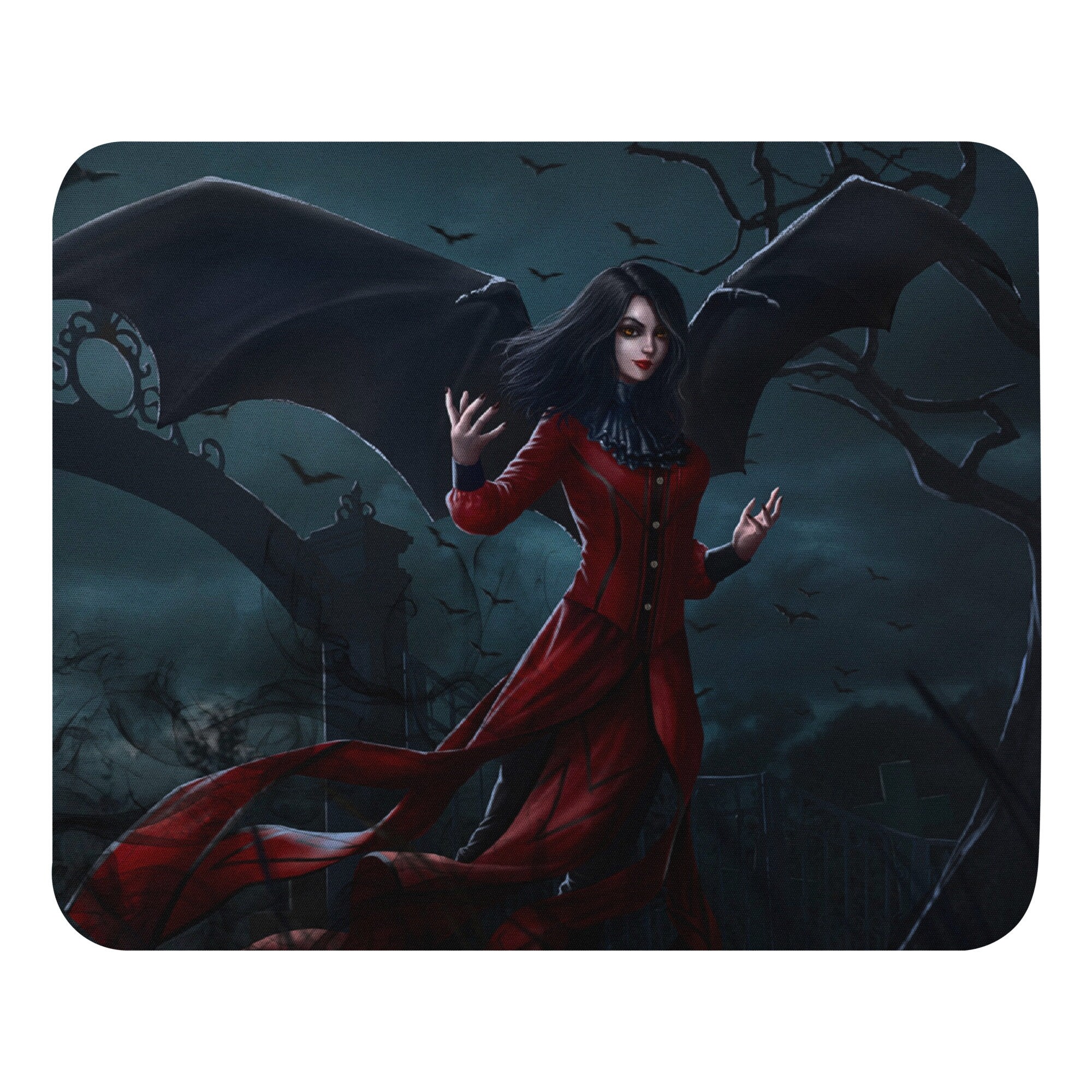 Spooky Mouse Pad - Vampire Woman - Etsy
