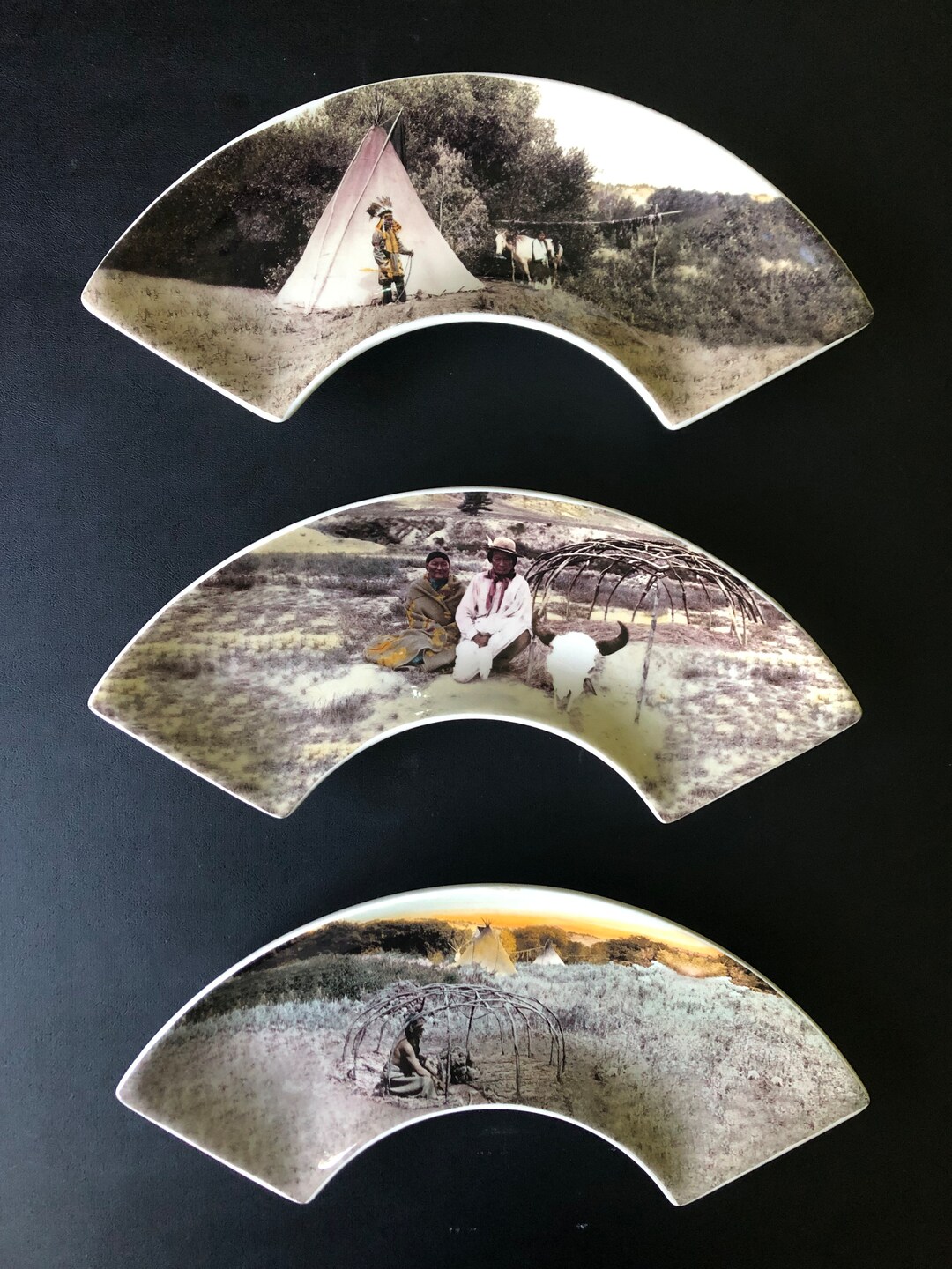 Vintage LA Huffman Curved Serving Dishes by Westernware - Etsy