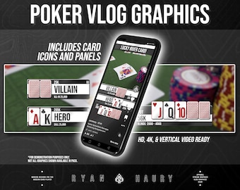 Poker Vlog Playing Card Graphics Pack for Poker Vlogs 52 Cards PNG ...