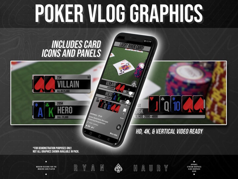 Poker Vlog Playing Card Graphics Pack for Poker Vlogs 52 Cards PNG ...