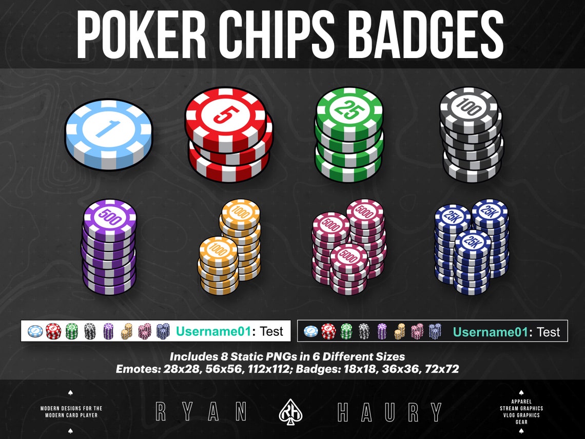 Poker Badges Emotes Icon Pack for Livestream Chat Twitch Subs Discord ...