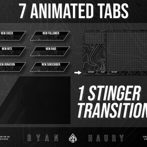 Animated Poker Livestream Overlays Topographic Map Playing Card Suits ...