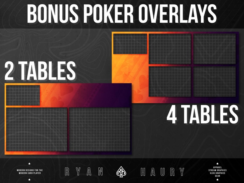 Animated Poker Livestream Overlays Fire Spades Theme Poker Content ...