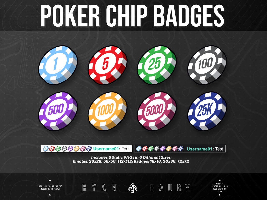 Poker Badges Emotes Icon Pack for Livestream Chat Twitch Subs Discord ...