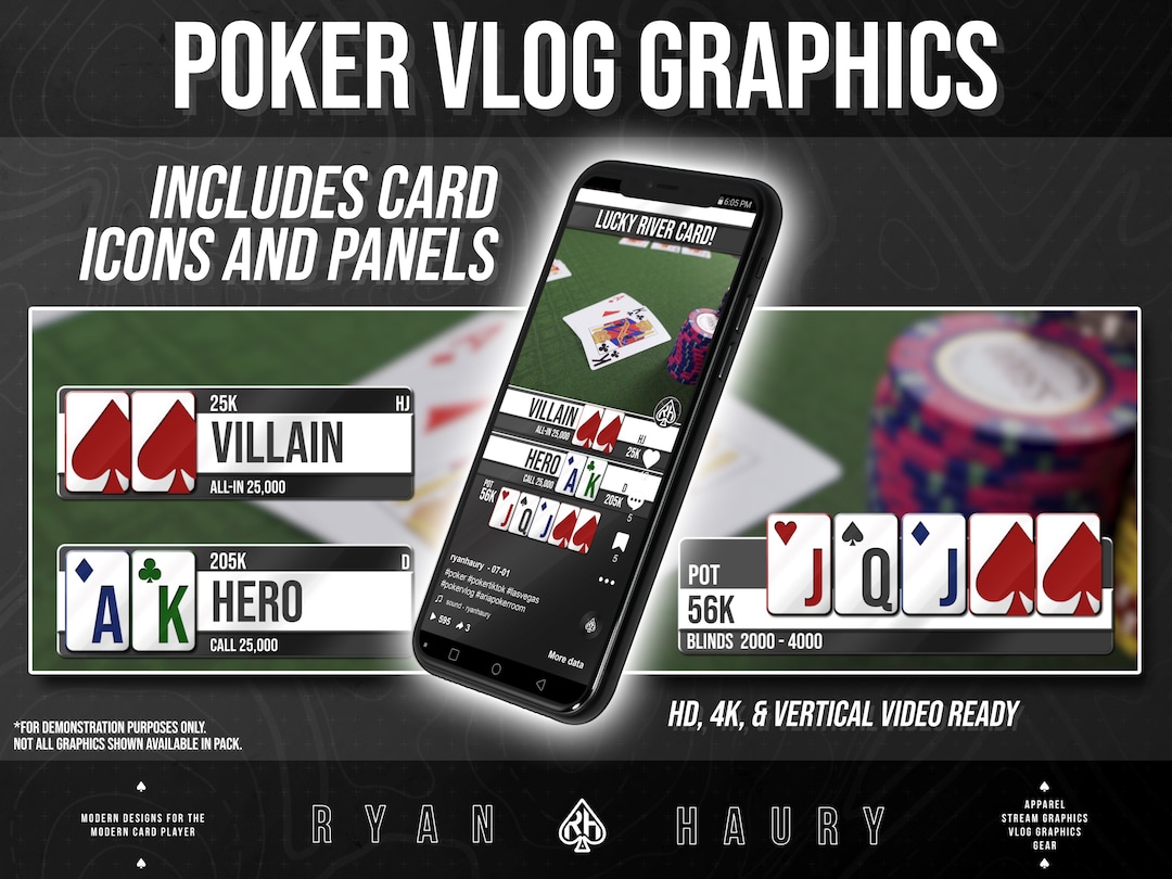 Poker Vlog Playing Card Graphics Pack for Poker Vlogs 52 Cards PNG ...