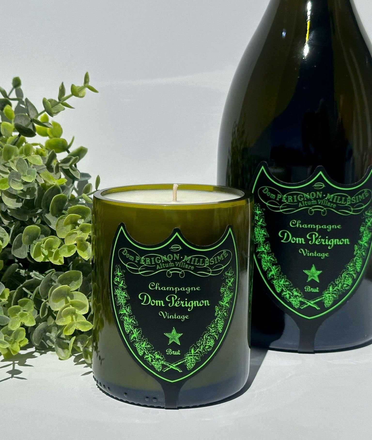 Dom Perignon Vintage 750ml Green Bottle Candle non-light Up - Etsy