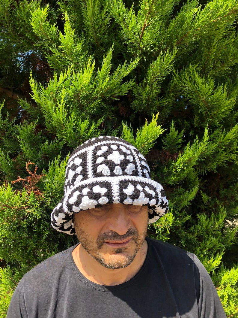 Crochet Bucket Hat for Men - Etsy